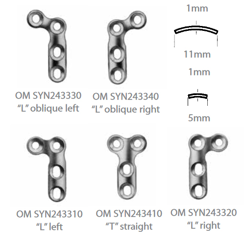 Mini L and T Plates - OrthoMed Surgical Tools